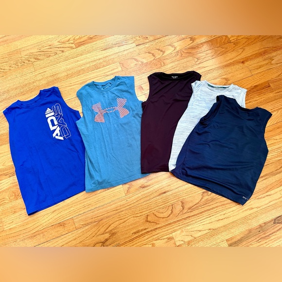Shirts And Tops Bundle Boys Muscle Shirts Under Armor Addidas And Tek 3864